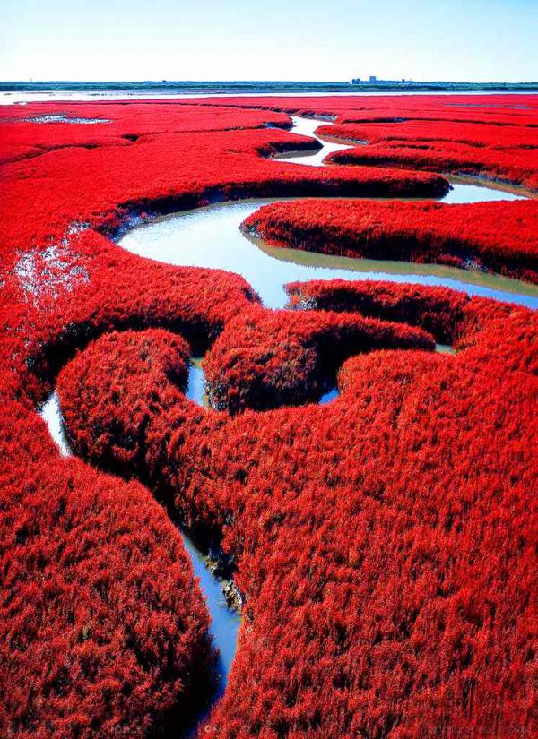 Amazing Red Beach in China - ViewKick
